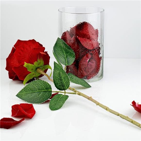 Accents | Noble Rose Ring Box Flower Heart Engagement Ring Box For ...